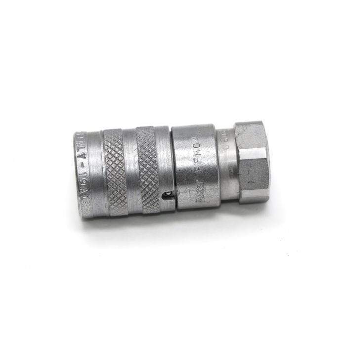 FLAT FACED FEMALE COUPLER, 1/4" BODY, 9/16" UNF/ORB THREAD P/N 7246786 ...